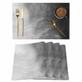 Black Grey Ombre Cotton Linen Placemats Set of 1, Coastal Beach Modern ...