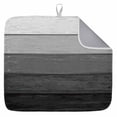 Black Grey Ombre Dish Drying Mat for Kitchen Counter,Farmhouse Vintage ...
