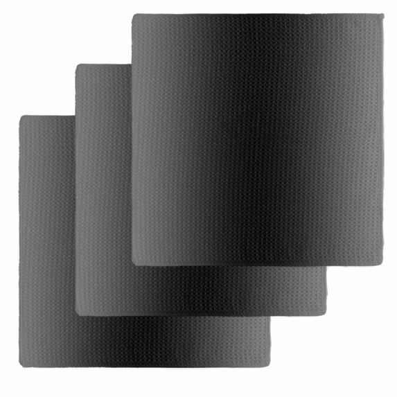 Black Grey Ombre Kitchen Dish Towels for Drying Dishes Set of 3 ...