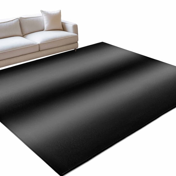 Black Grey Ombre Large Area Rugs 6x9ft Modern Gradient Solid Color ...