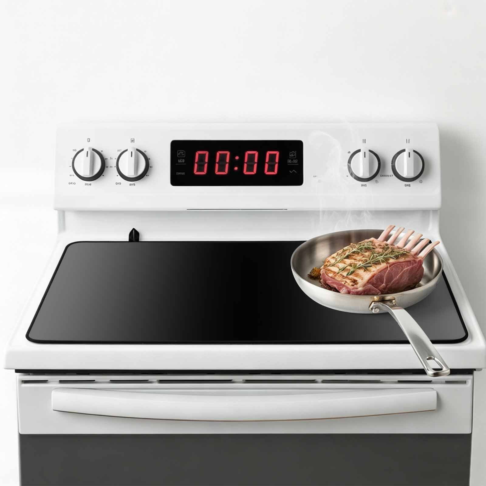 Black Grey Ombre Stove Top Cover for Electric Stove, Heat-proof & Non ...