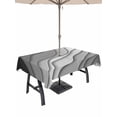Black Grey Ombre Table Cloth Rectangle Outdoor Tablecloth, Modern ...