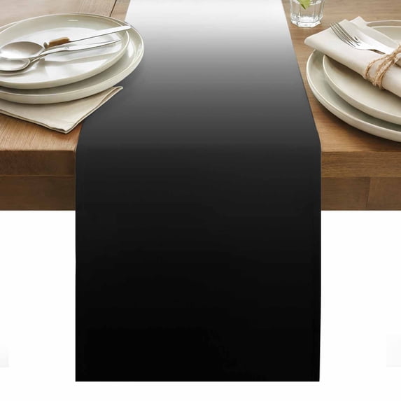 Black Grey Ombre Table Runner Aesthetics Modern Abstract Art Gradient ...