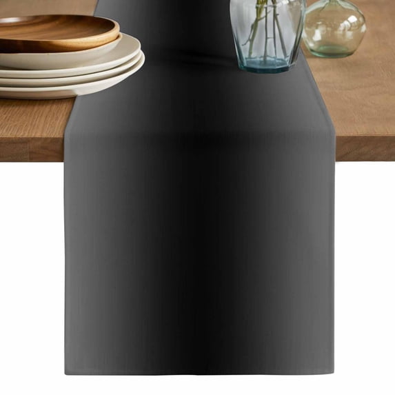 Black Grey Ombre Table Runner, Gradient Contemporary Abstract Art ...