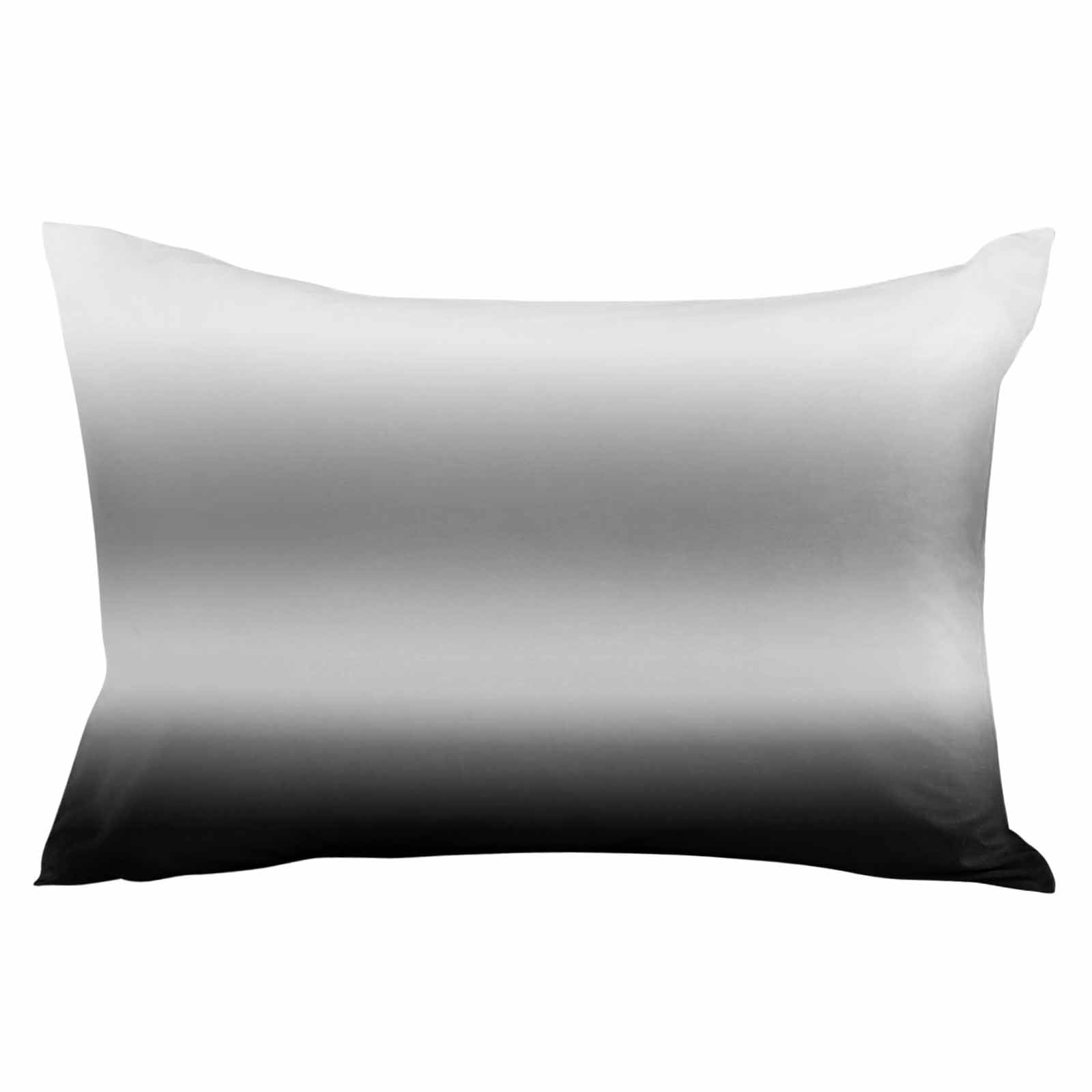 Black Grey Ombre Throw Pillow Cover 16 x 24 Inch Decorative Pillow ...