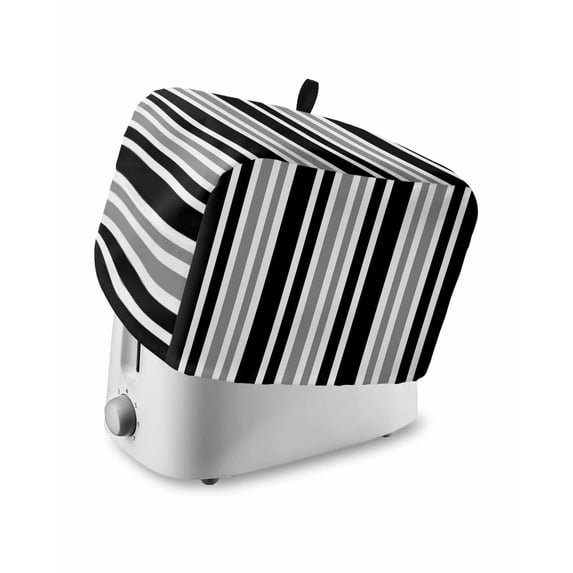 Black Grey Stripe Toaster Cover 2 Slice, Small Kitchen Appliance Covers ...