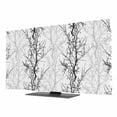 Black Grey TV Dust Cover 32 Inch, Tree Branch Computer Monitor Cover ...