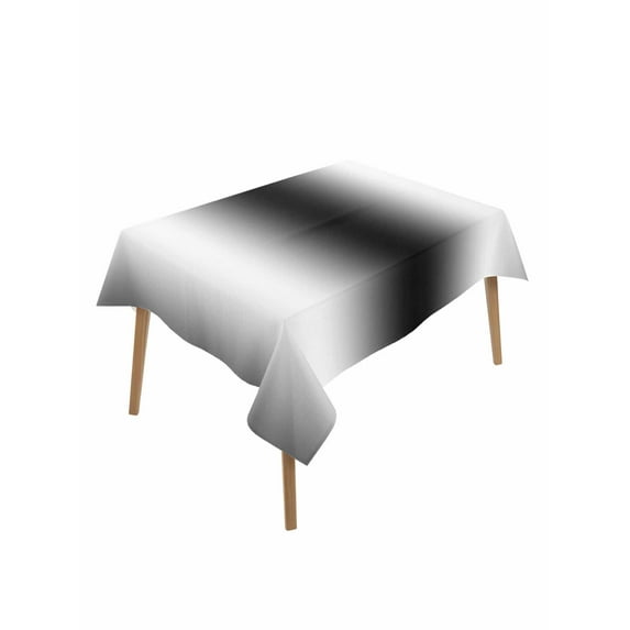 Black Grey White Table Cloth, Farmhouse Ombre Color Modern Simple ...