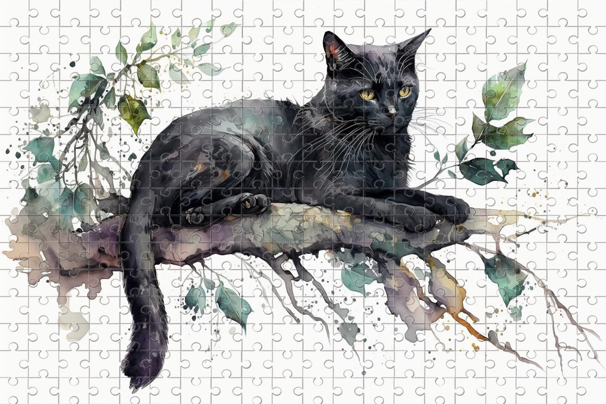Black Grey Yellow Wolf Col 500 Piece Puzzles, Puzzles For Adults ...