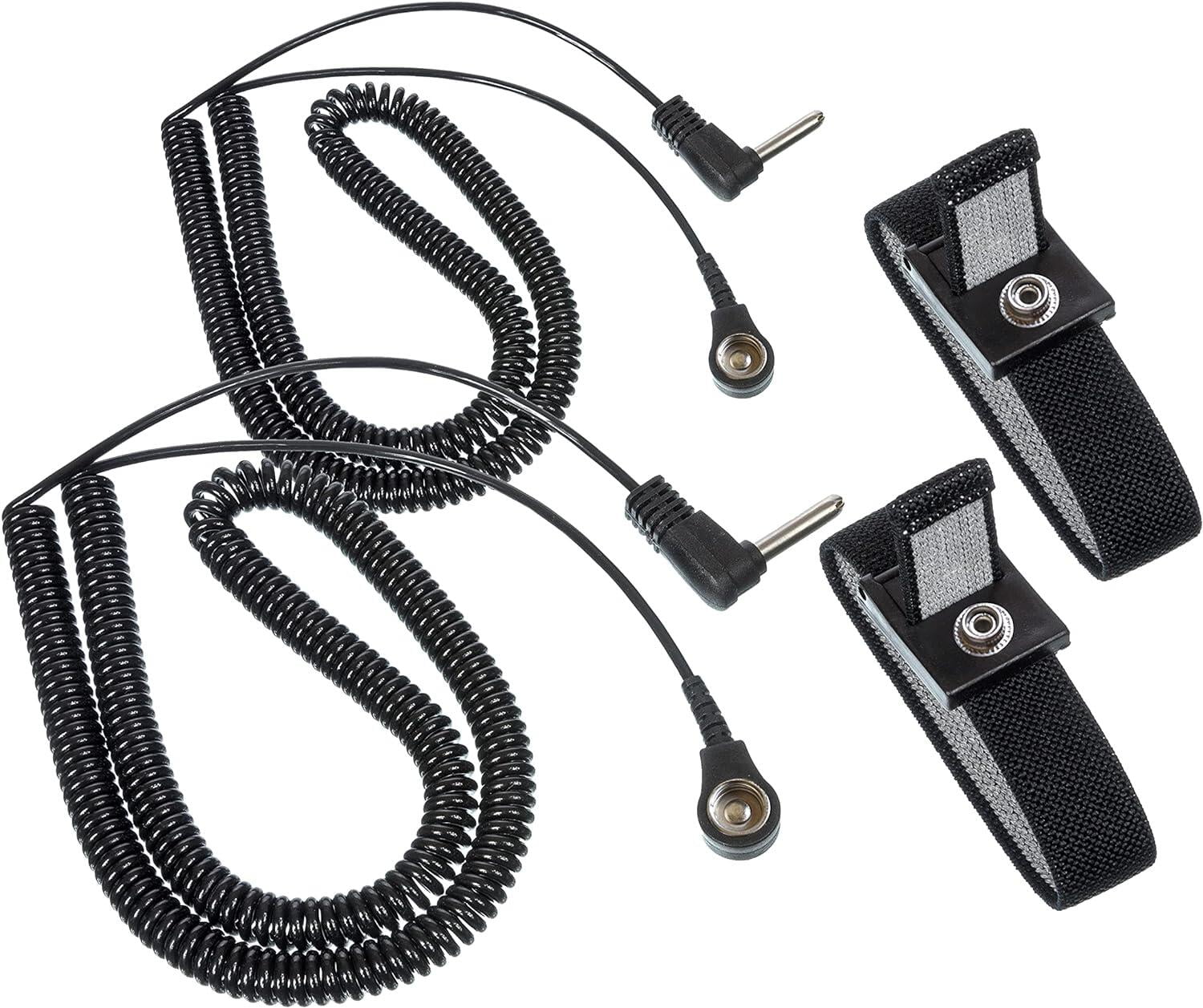 Black Grounding Wrist Strap 2 Pack. Use for Earth Connection & EMF ...