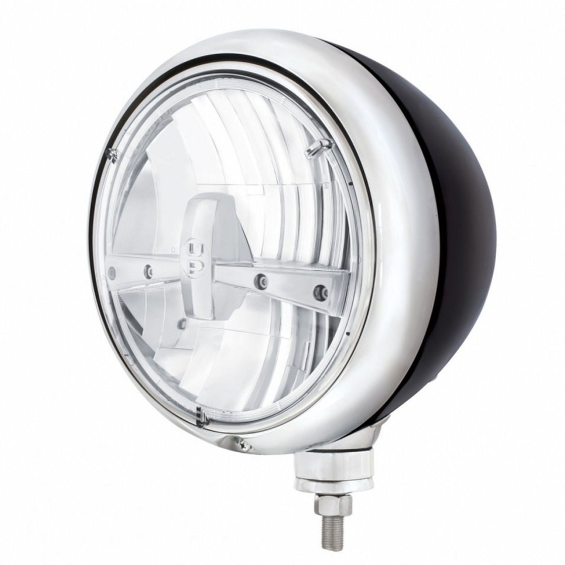 Black Guide Headlight 5 LED Bulb - Chrome - Walmart.com