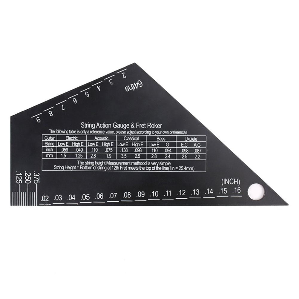 Black Guitar String Gauge [Triangle Type] Electric Guitar Leveling ...
