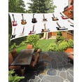 Black Guitar Sun Shade Sail 8'X10' Music Instrumentation Abstract ...