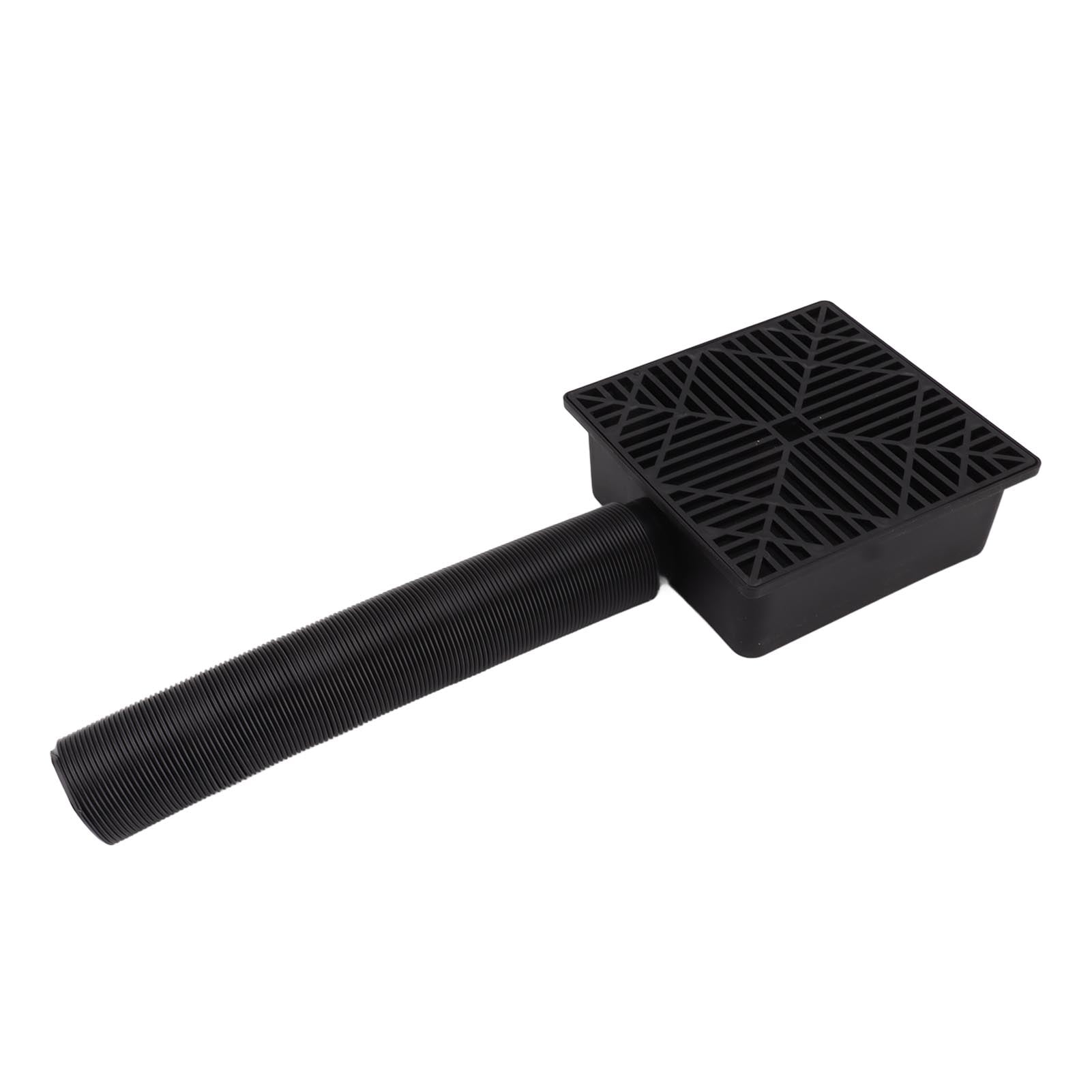 Black Gutter Downspout Extensions Catch Basin Low Profile Downspout ...