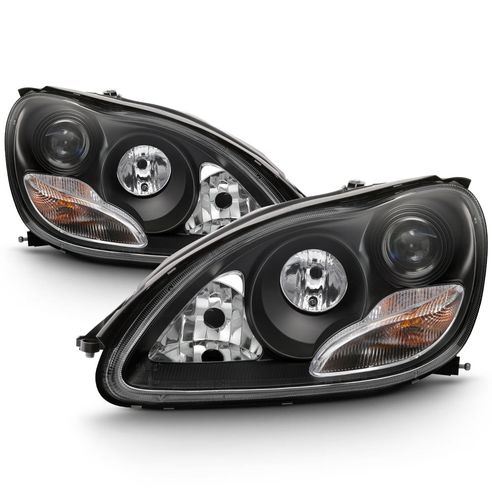 Black [HID Type] 2003 2004 2005 2006 Mercedes W220 S-Class Projector ...