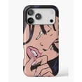 Black Hair Crying Comic Girl H227 Premium Durable Case for iPhone 17 16 ...