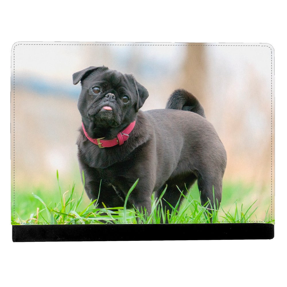 Black Haired Pug Dog Puppy in Grassy field Apple iPad Pro 9.7 Inch ...