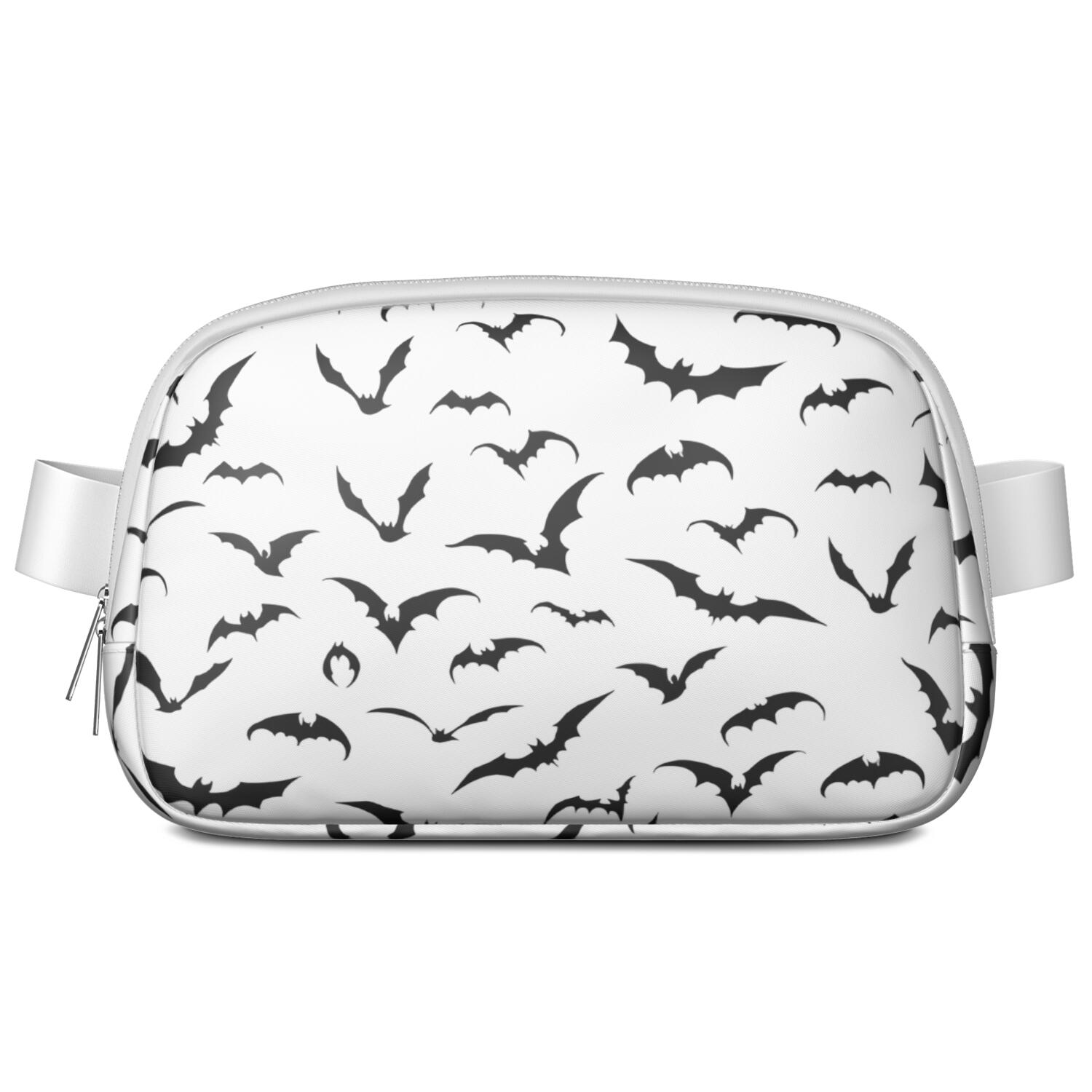 Black Halloween Bats Cute Fanny Packs for Women,Travel Waterproof ...