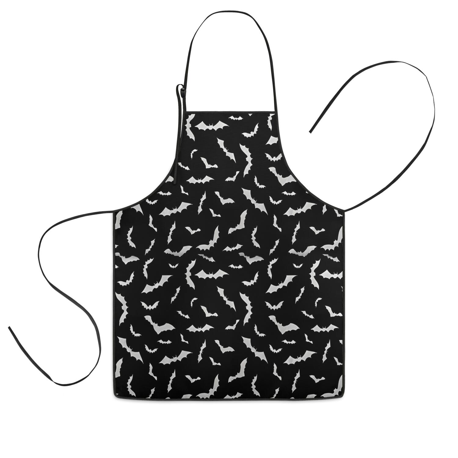 Black Halloween Bats with White Kids Aprons for Girls and Boys ...