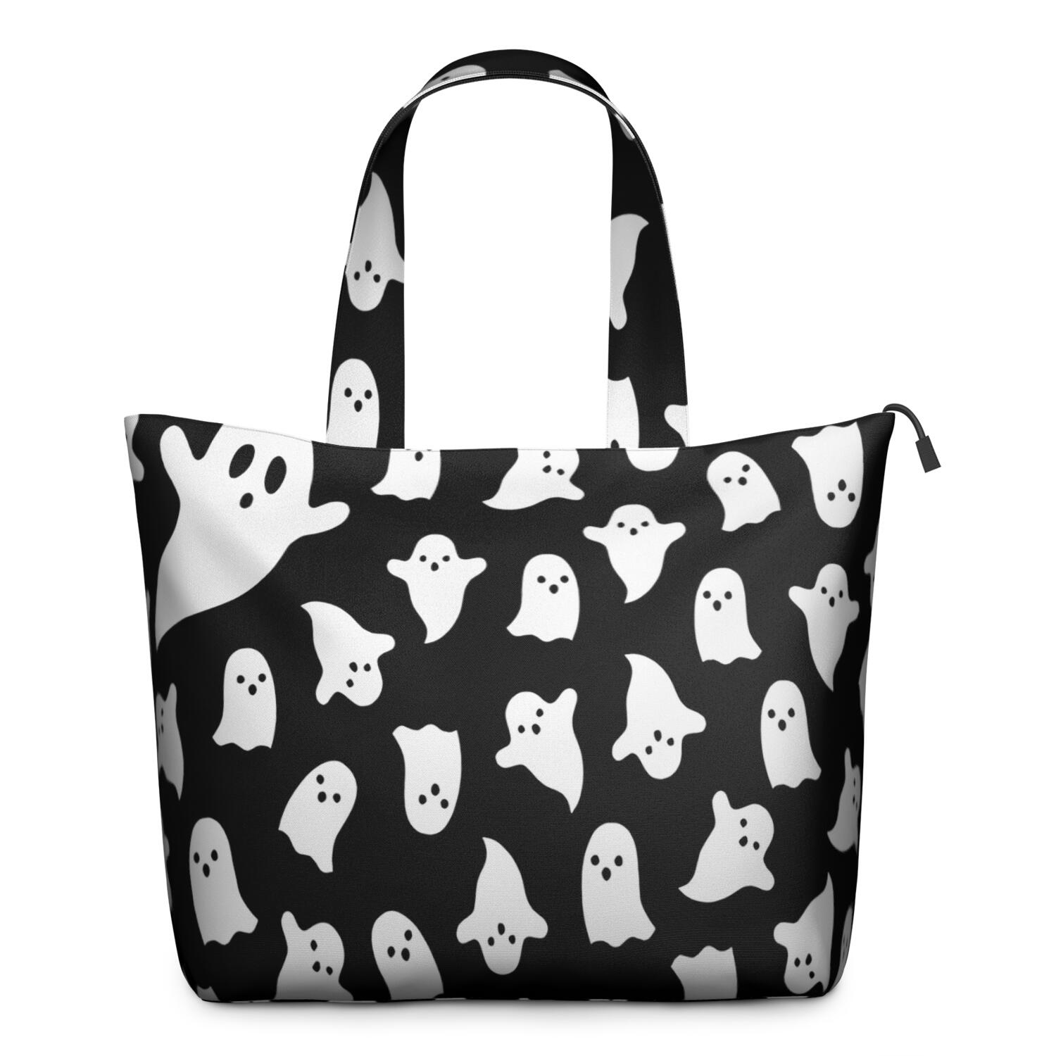 Black Halloween Ghosts with Boo Travel Tote Bags for Women Carry On ...