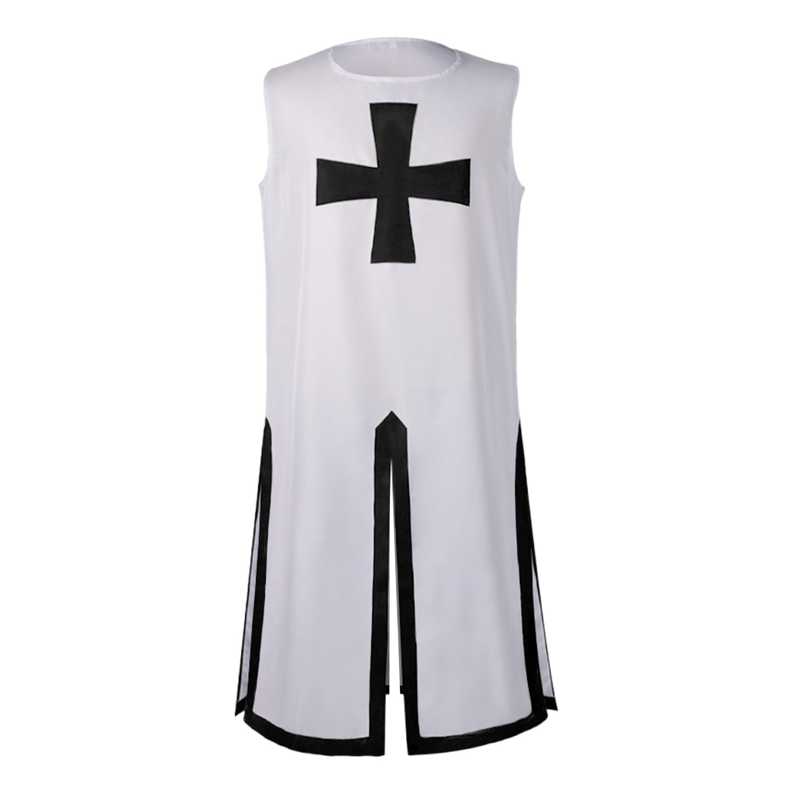 Black Halloween Long Outfits for Man Winter Fall Sleeveless Boat Neck ...