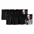 Black Halloween Valances for Windows, Decorative Rod Pocket Window ...