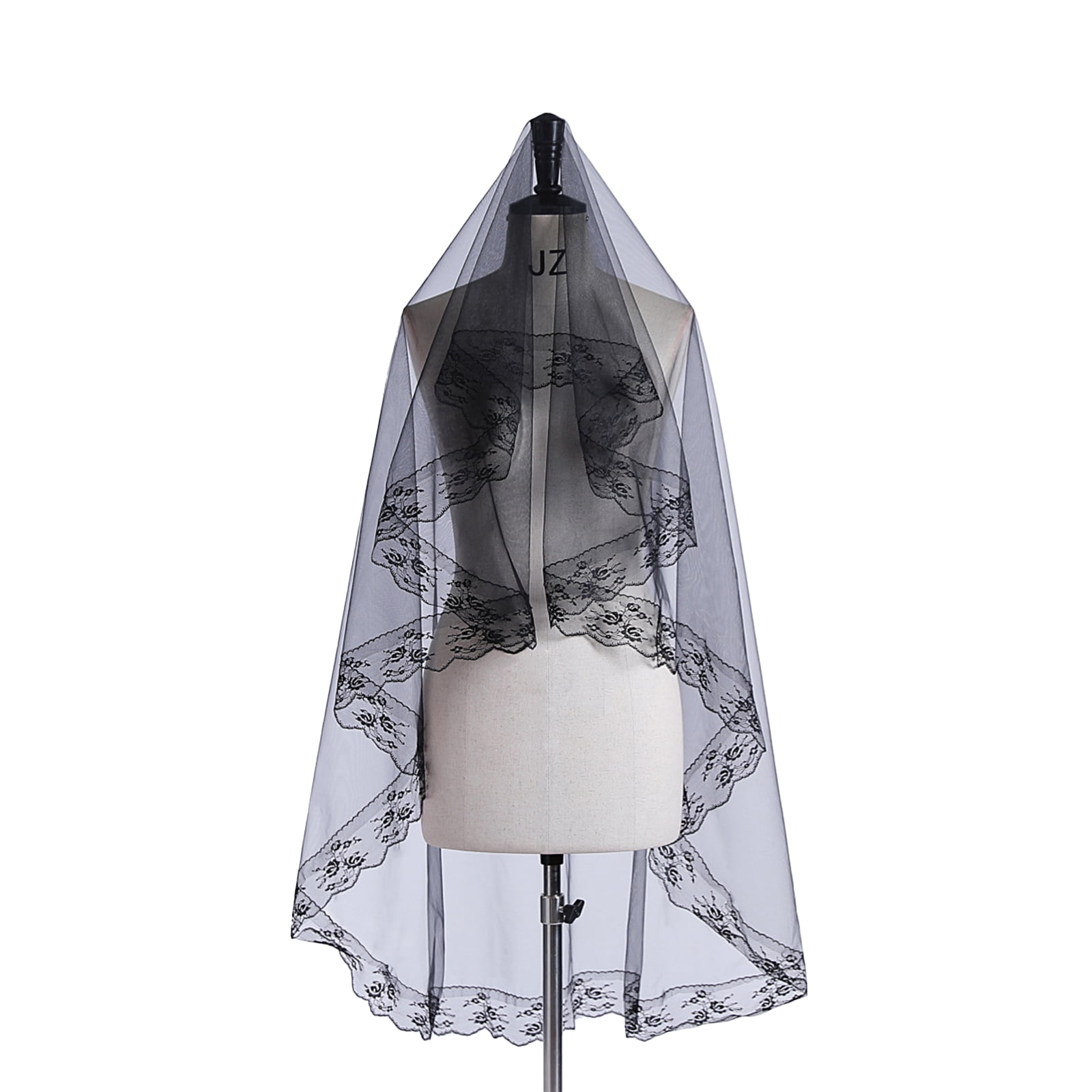 Black Halloween Veil for Masquerade Party Wedding Bridal Veil Themed ...