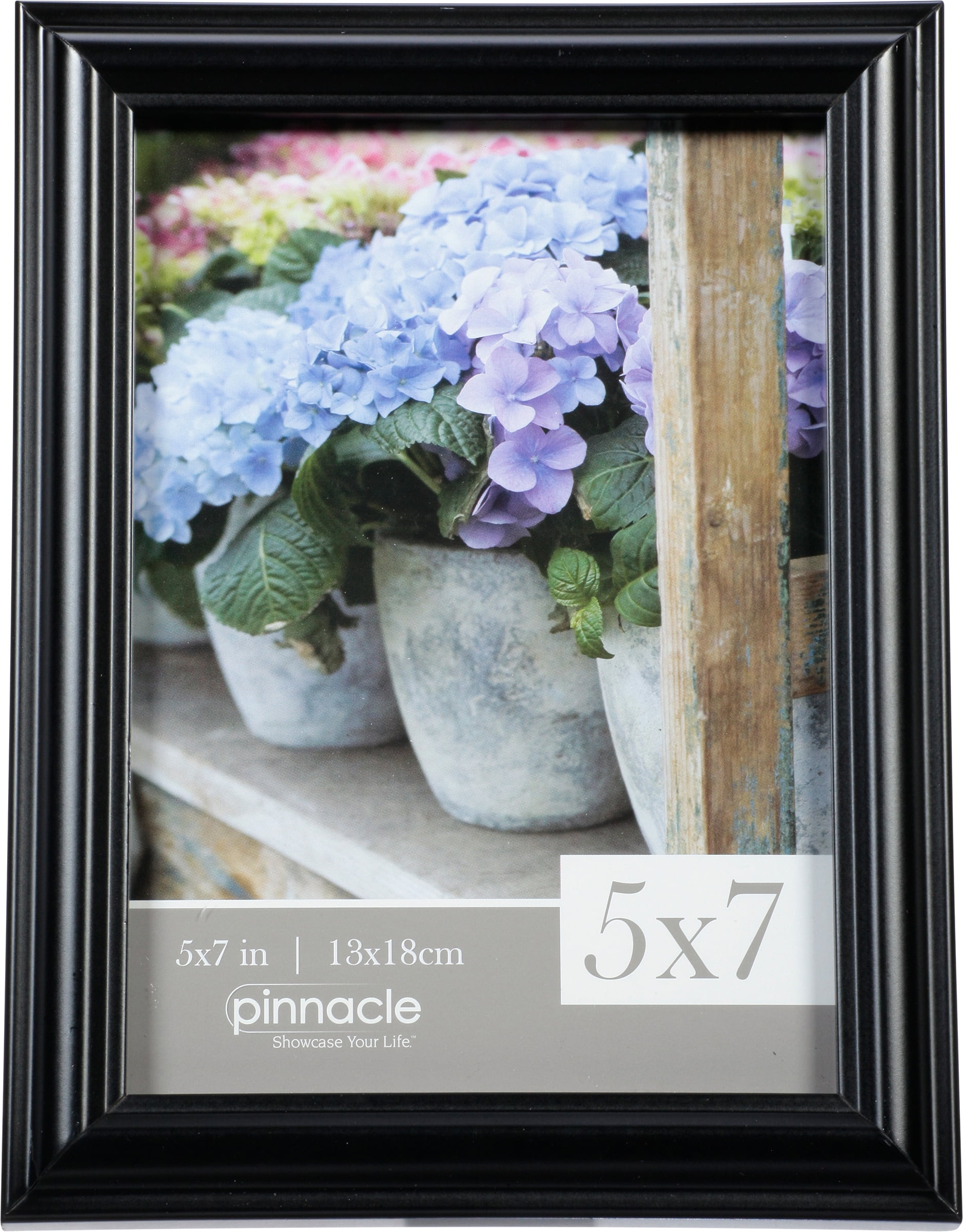 Black Hand Finished ridged 5x7 frame by Pinnacle - 5x7 - Walmart.com