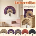 Black Hand Folding Fan Bohemian Hand Fan Foldable Decorative Wall Mount ...