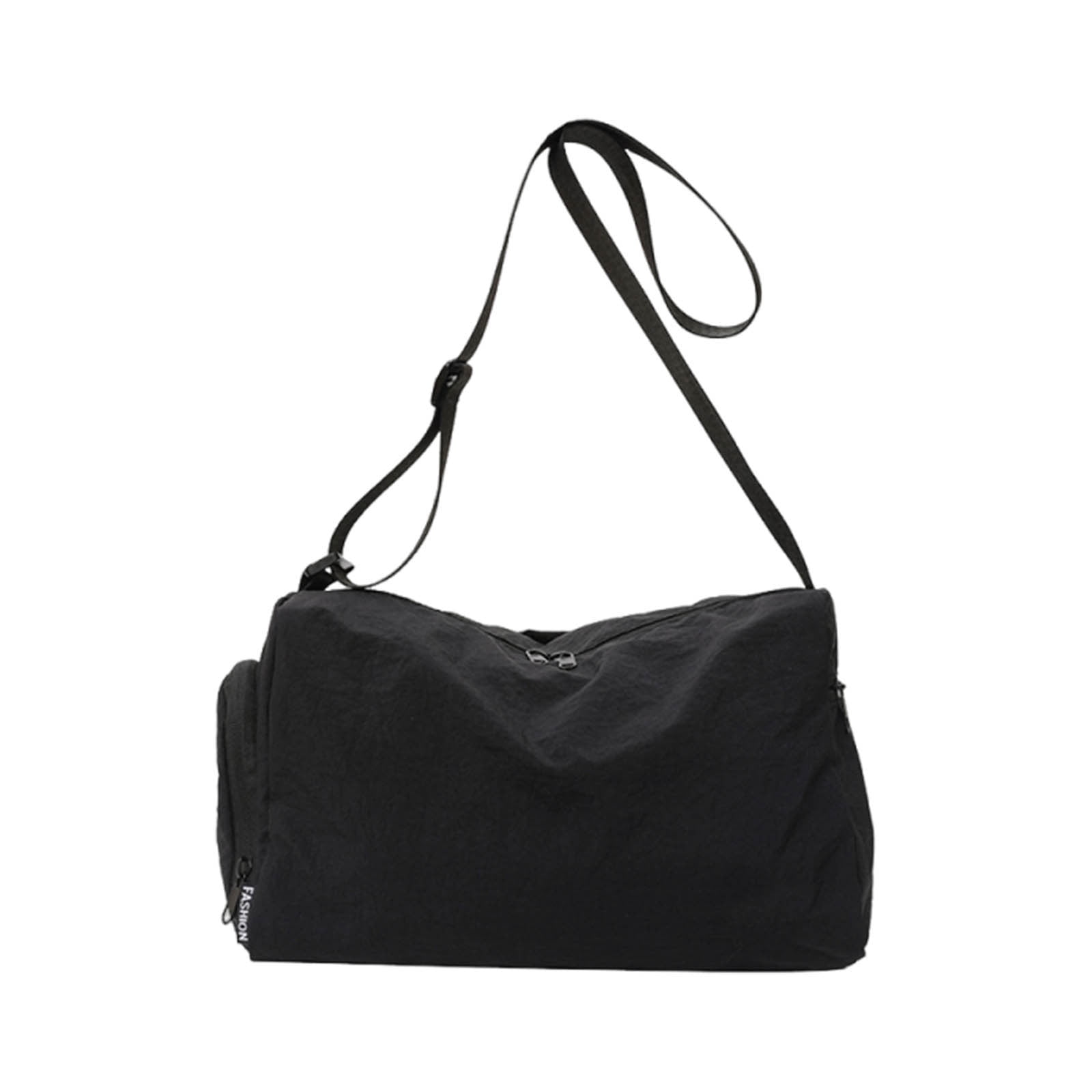 Black Handbag Shoulder Crossbody For Women With Nylon Material And ...