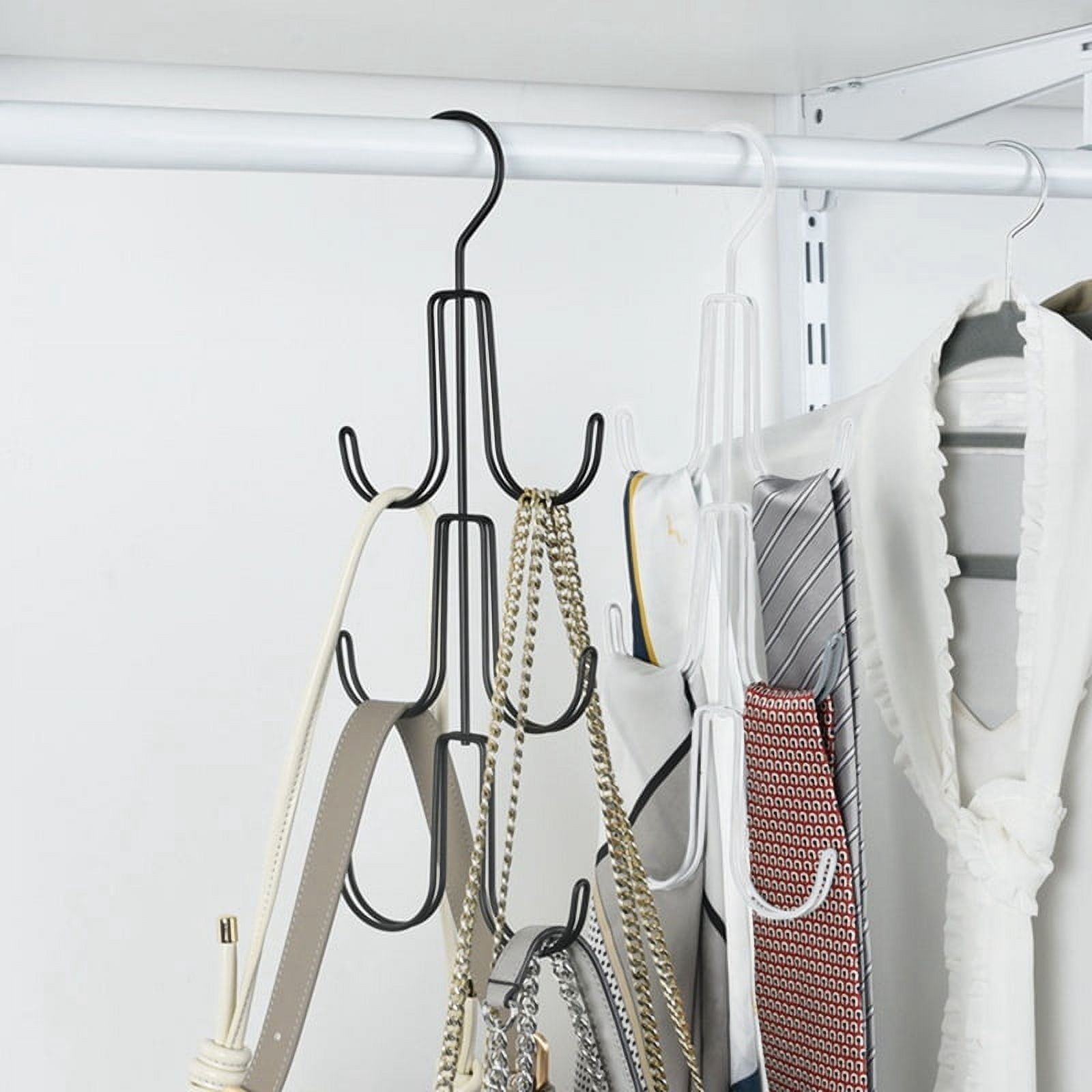 Black Handbag Storage Hanger Metal Rotatable Hook for Organizing and ...