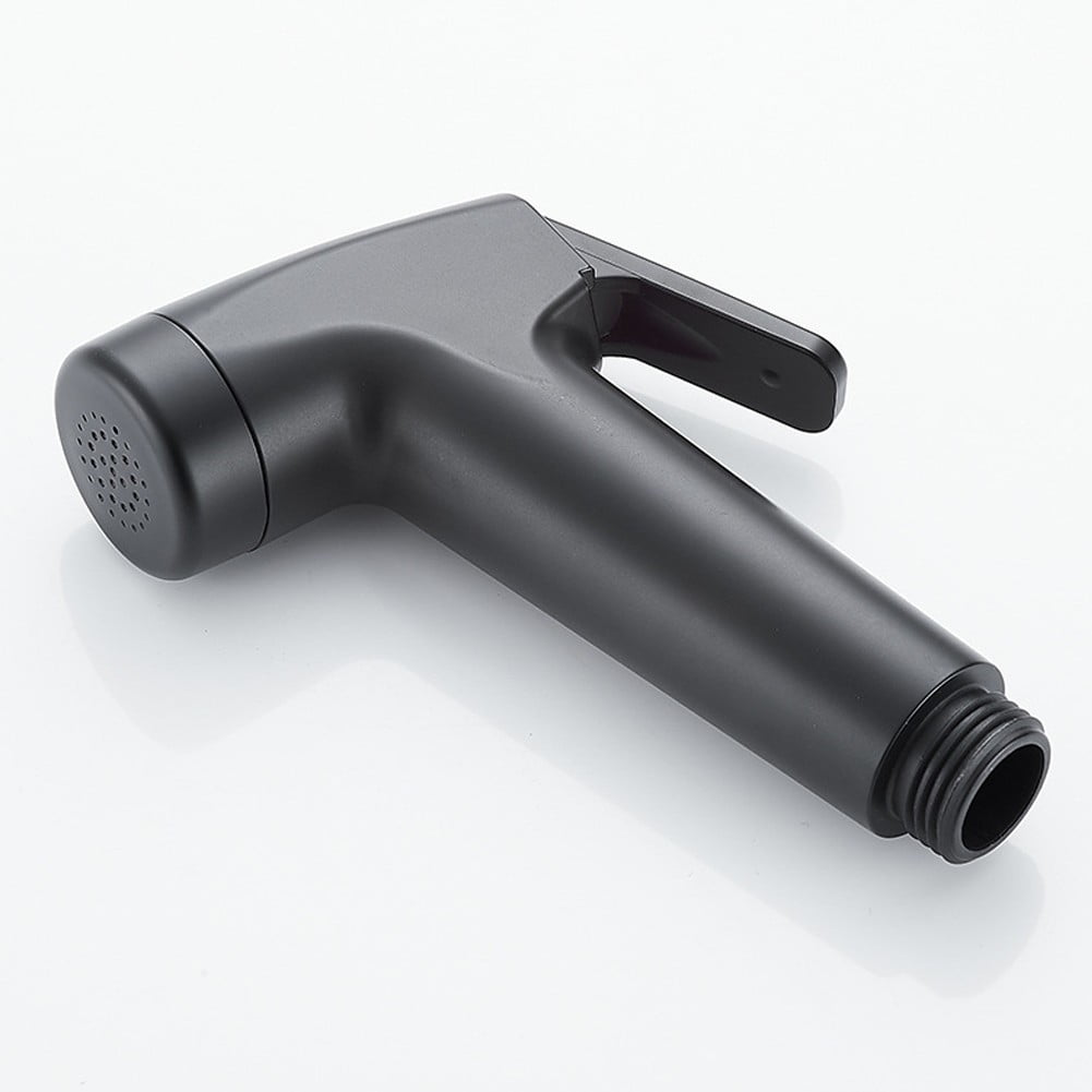 Black Handheld Bidet Spray Gun ABS Shower Head Sprayer Set Toilet ...