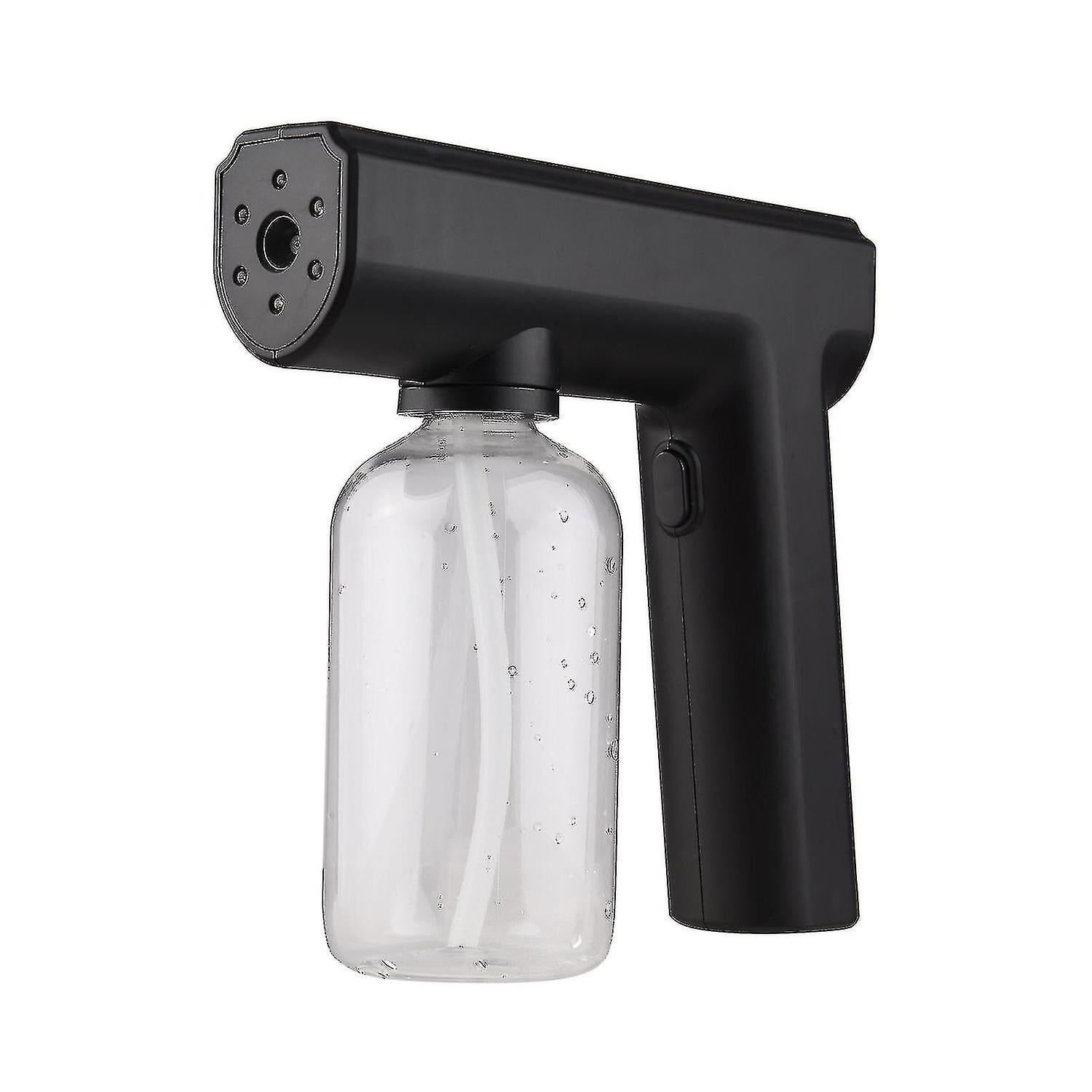 Black Handheld Spray Gun With Blue Light Steam Gun Portable Cordless ...