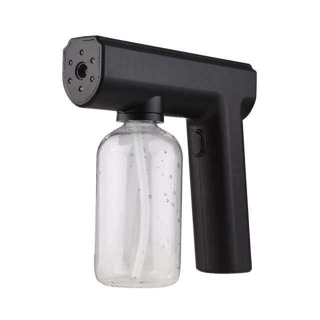 Black Handheld Spray Gun With Blue Light Steam Gun Portable Cordless ...