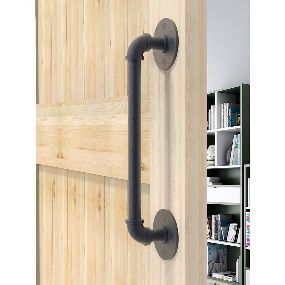 Black Handle Stair Railing Holder Belt Door Knob Industrial Style ...