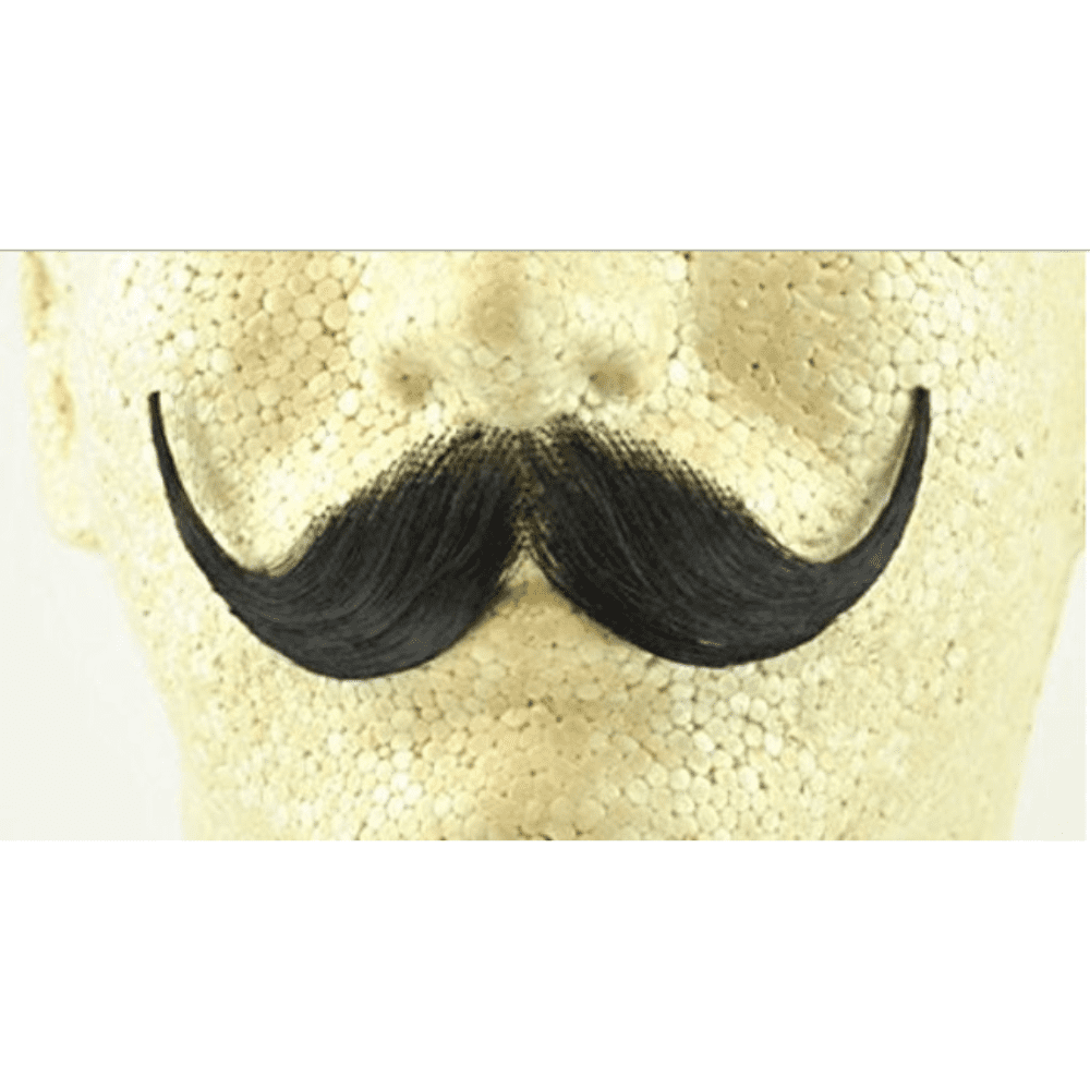 Black Handlebar Moustache - Walmart.com