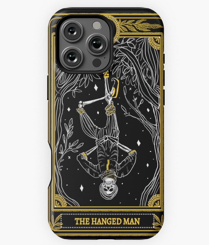Black Hanged Man Tarot Card M12799 Phone case for iPhone 11 to 16 Pro ...