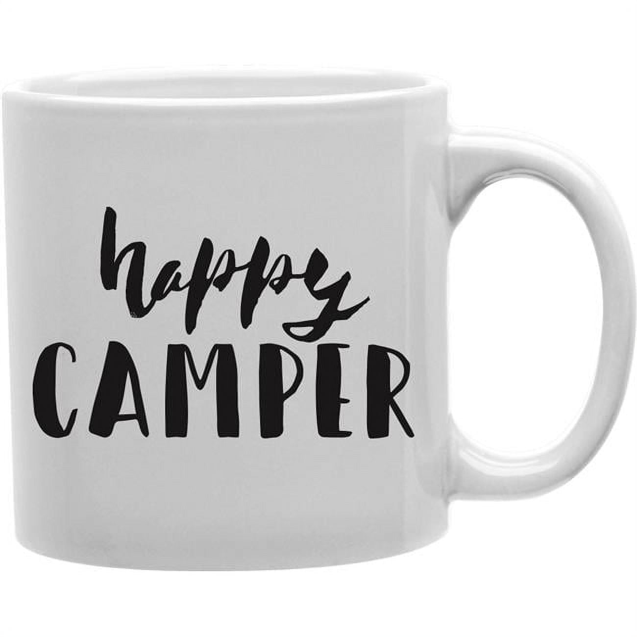 Black - Happy Camper Mug - Walmart.com
