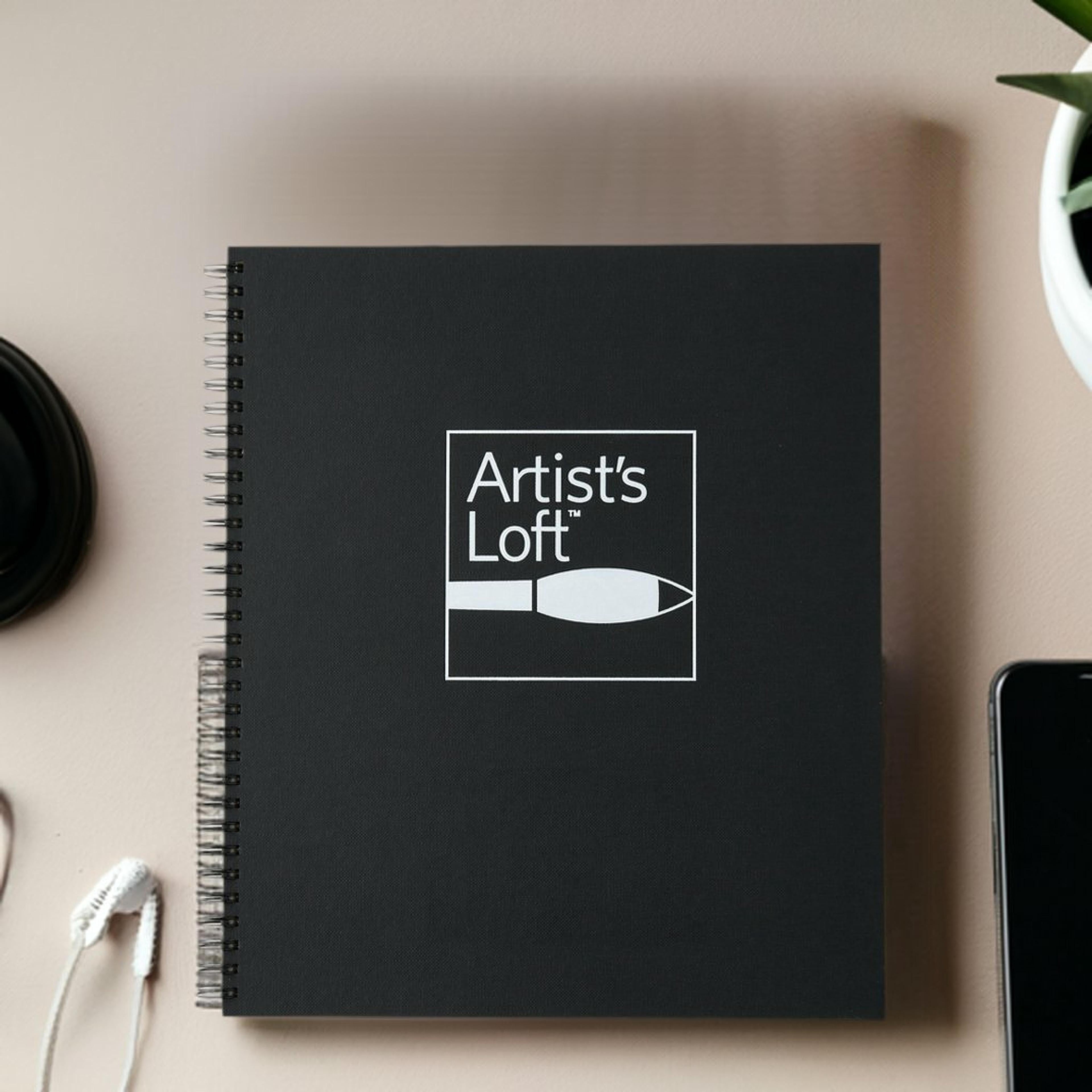 Black Hard Cover Drawing Pad by Artist's Loft - 8.5" x 11" - Walmart.com