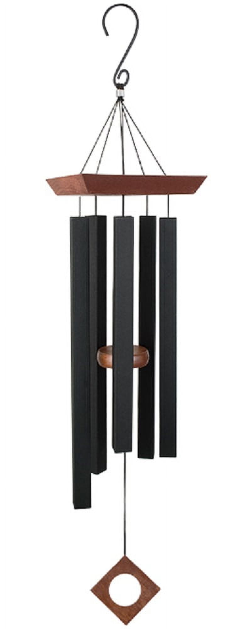 Black Harmonies Aluminum Wind Chime Outdoor Garden Windchimes 36 Inch ...