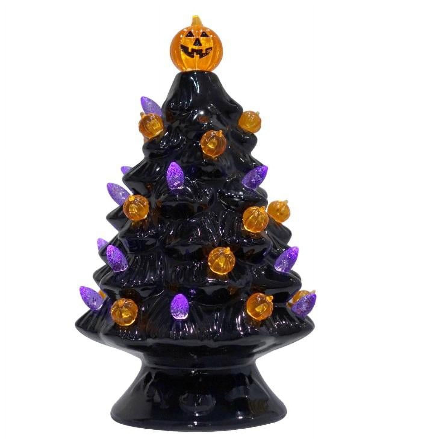 Black Haunted Halloween Ceramic Tree, 7.25" - Walmart.com