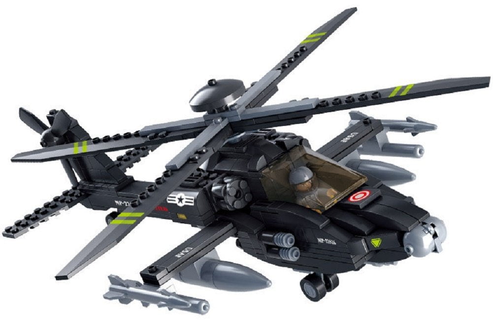 Black Hawk Helicopter toy 439 Pieces Building Blocks Set - Walmart.com