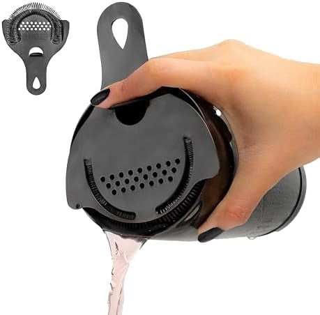 Black Hawthorne Strainer Cocktail, Bar Strainer Cocktail, with High ...