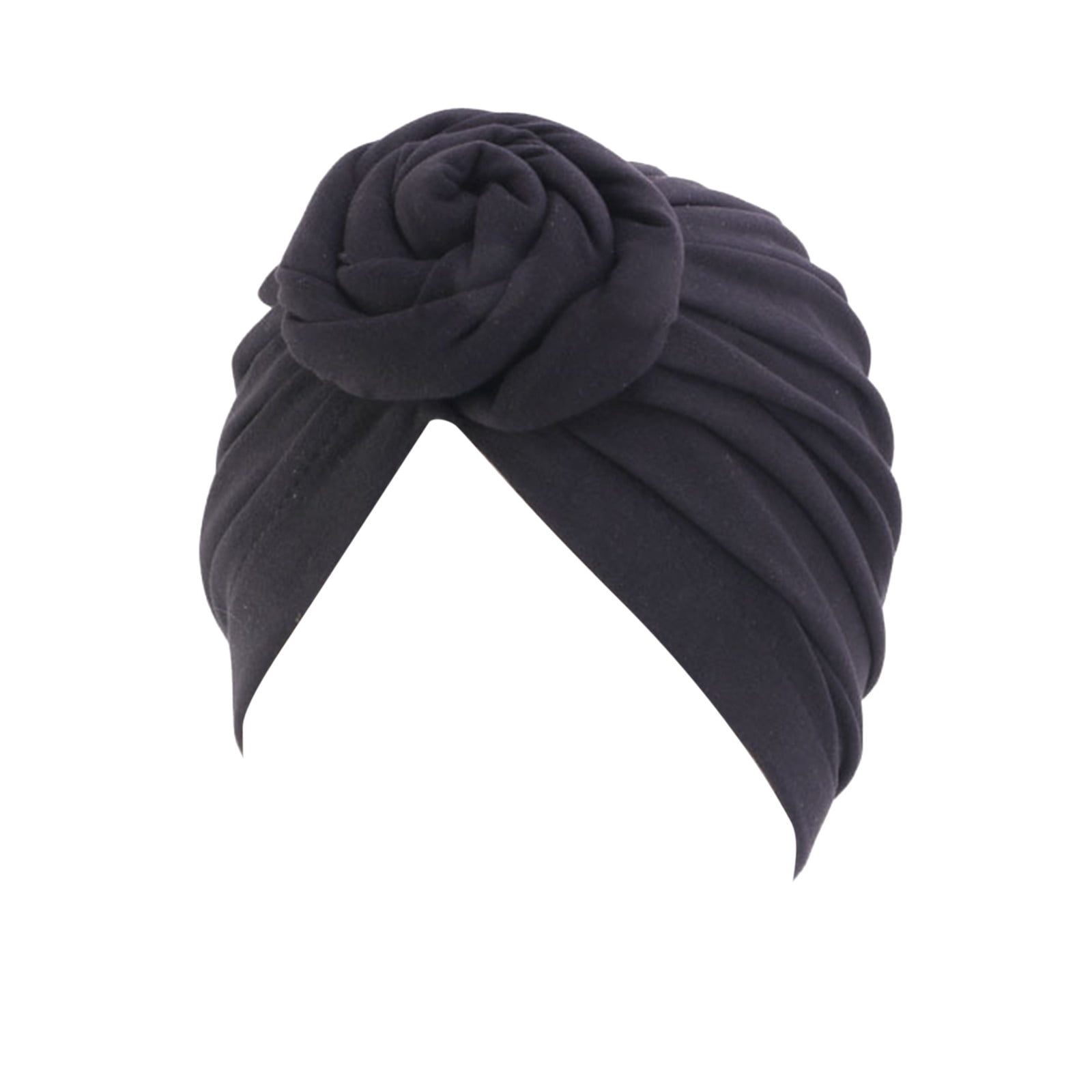 Black Headband for Women Cancer Head Scarf Hat Cap Hair Scarf Turban ...