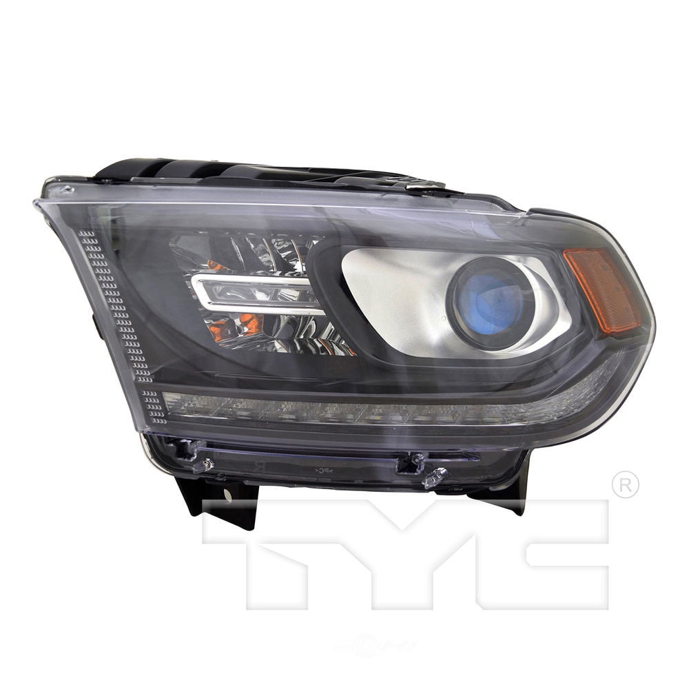 Black Headlight Front Lamp (w/LED DRL) Left Driver for 16-20 Dodge ...