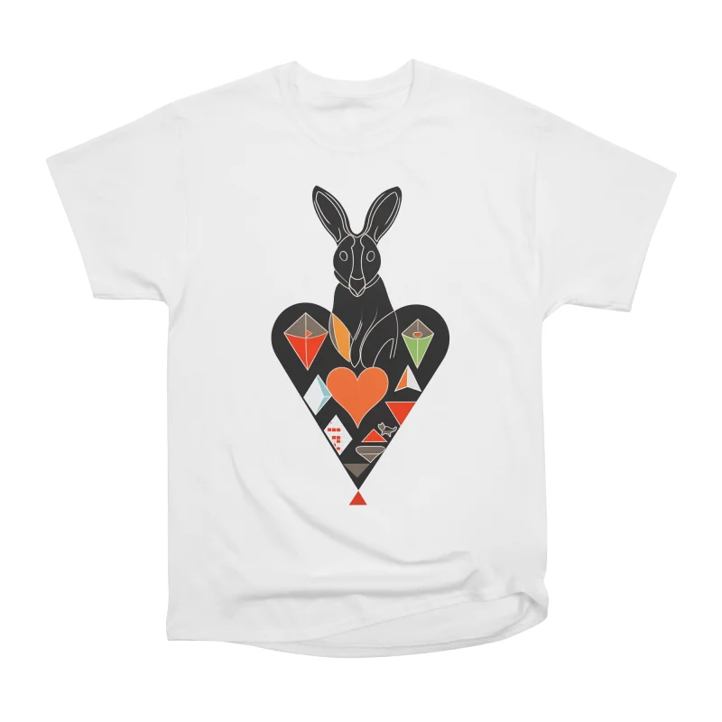 Black Heart Bunny Club T-Shirt Tee Gift For Him Merch For Her Apparel ...