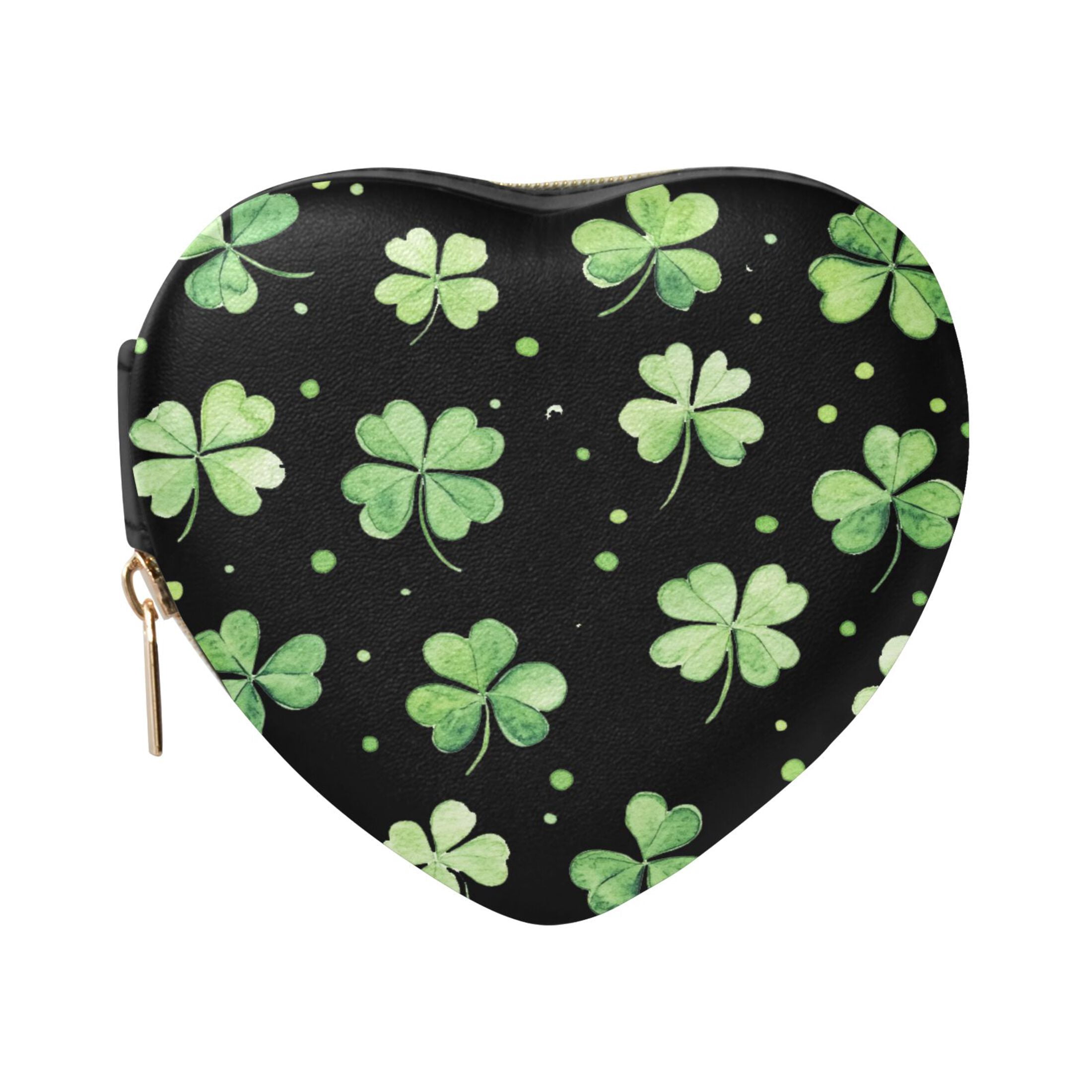 Black Heart-Shaped Jewelry Travel Box Portable Display Storage ...