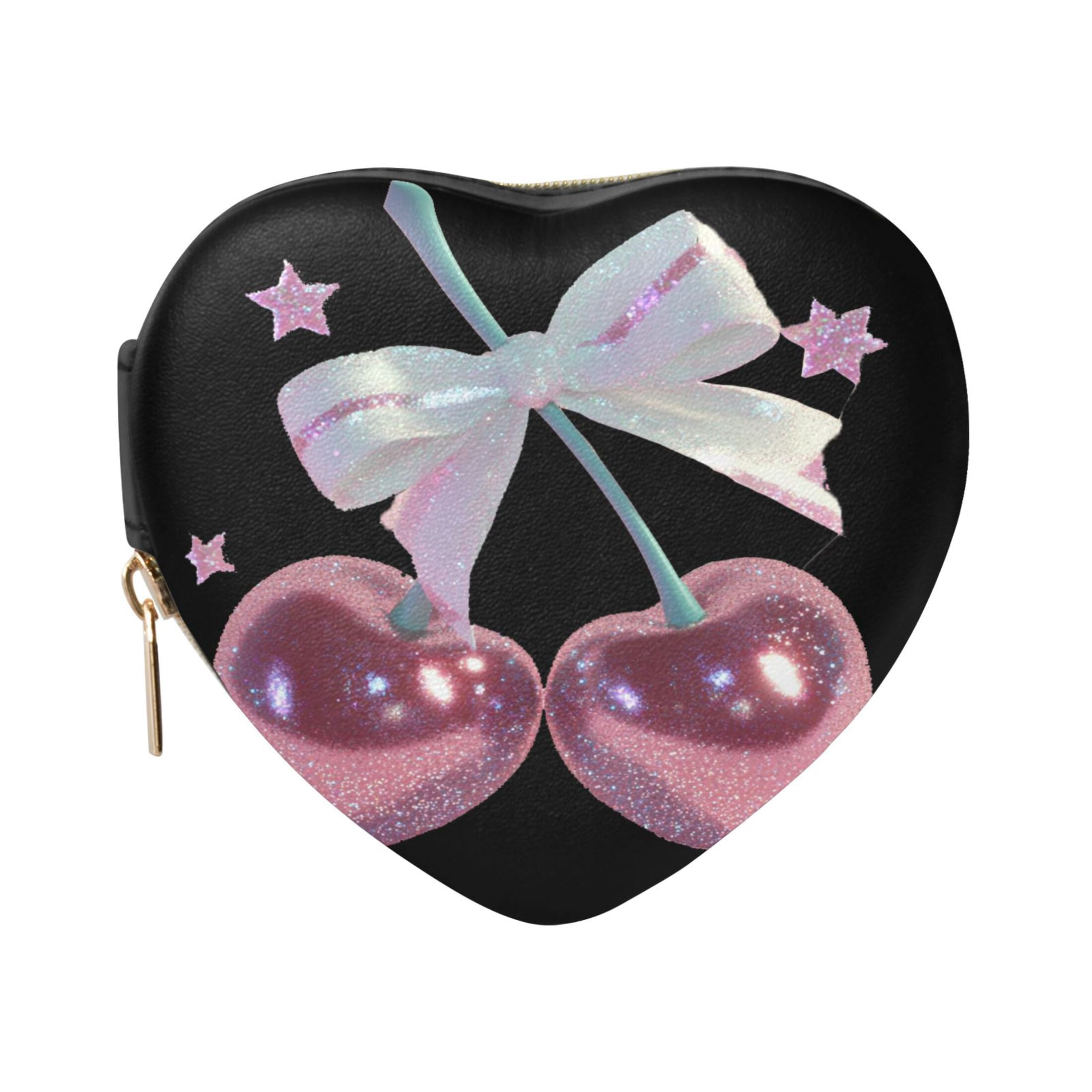 Black Heart-Shaped Jewelry Travel Box Portable Display Storage ...