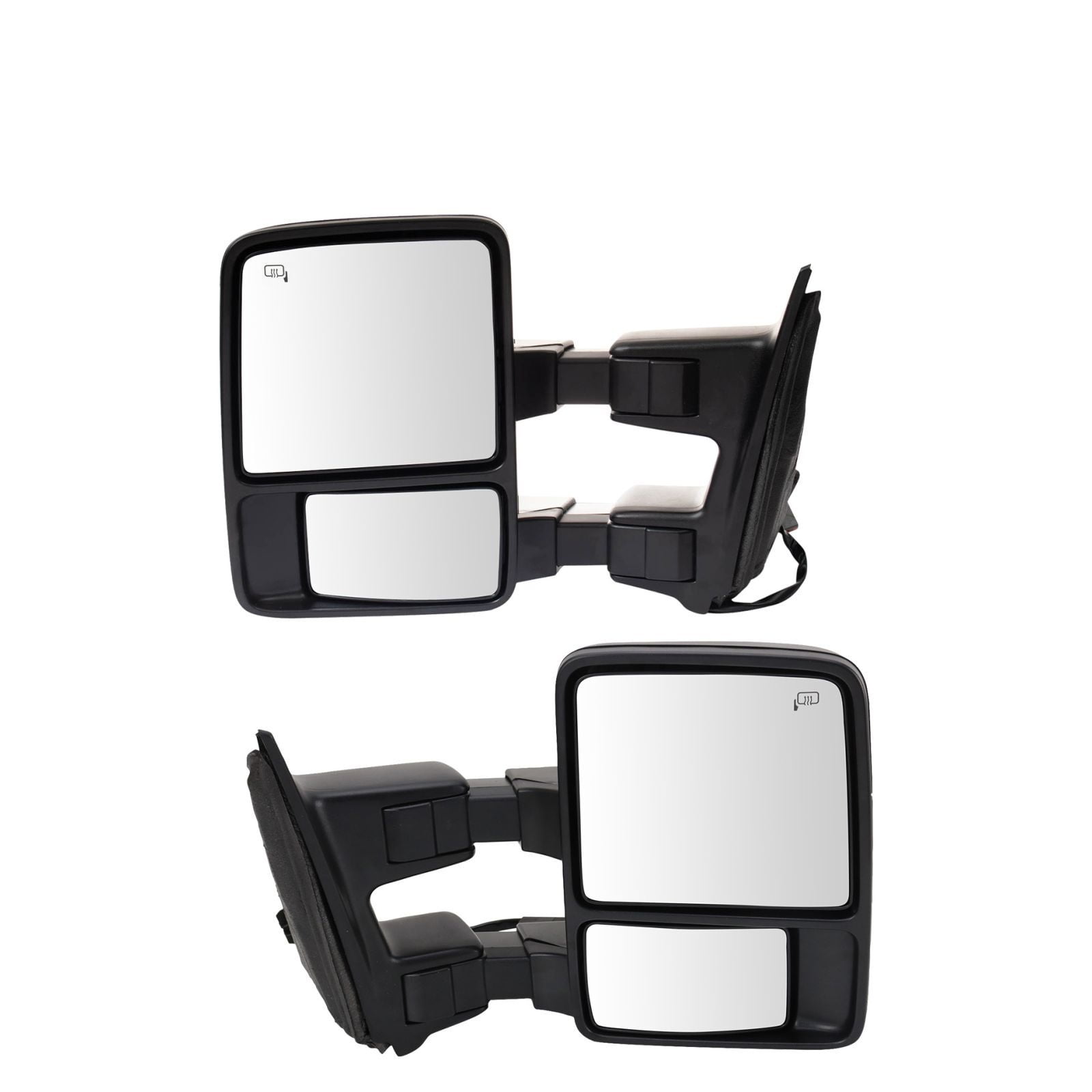 Black Heated & Electric Adjustable Left/Right Car Side Mirrors with ...