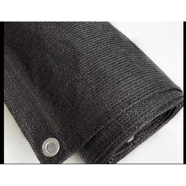 (Black) Heavy Duty Mesh Tarp Net Sail Sun Shade Awning and Fence Screen ...